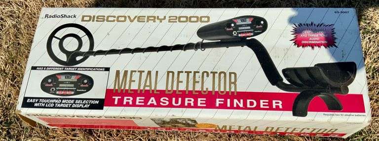 Radio Shack Discovery 2000 Metal Detector, Untested - Coastal ...