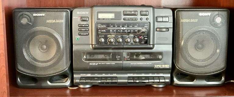 Sony CFD-540, CD Radio Cassette Boombox, Works - Coastal Downsizing LLC