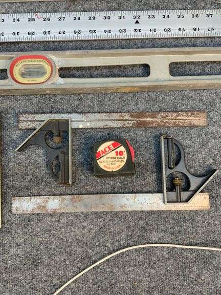 54” Drywall T Square, Levels, Tape Measure, Combination Square and More ...