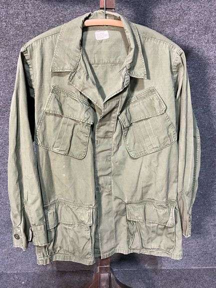 Mens Army Green Jacket, Size Small Regular - Coastal Downsizing LLC