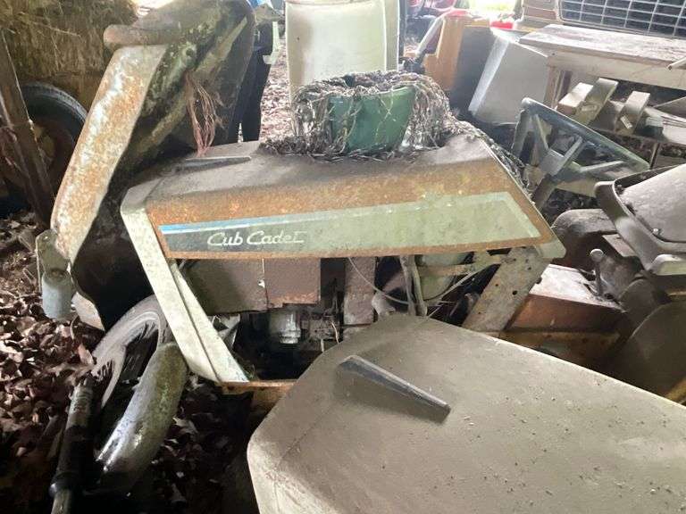 Old Rusty Cub Cadet Riding Mower Untested Coastal Downsizing Llc