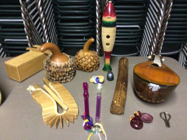 ASSORTED WOODEN INSTRUMENTS - Currie Auction Service