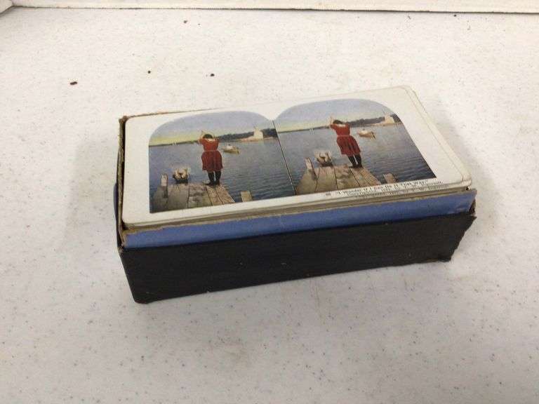 BOX OF STEREOVIEW CARDS - Currie Auction Service
