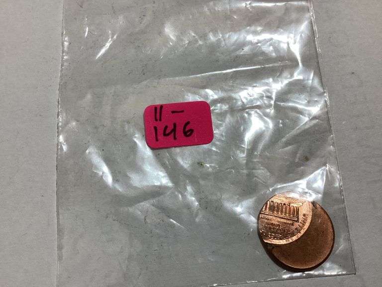 US PENNY MIS-STAMP - Currie Auction Service