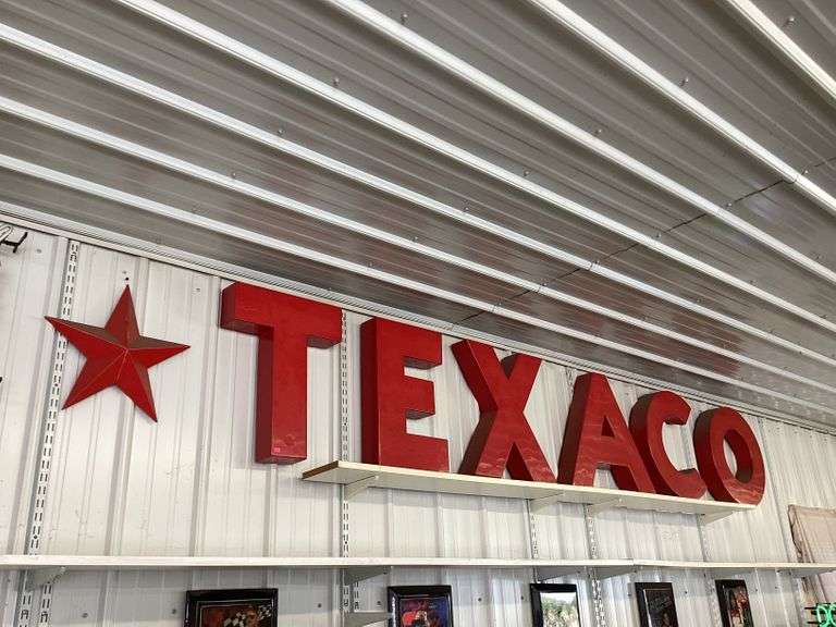 TEXACO SIGN/LETTERS - Currie Auction Service