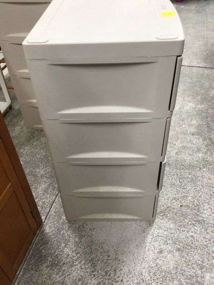PLASTIC 4 DRAWER CABINET - Currie Auction Service