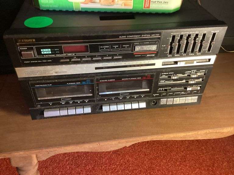 FISHER HOME STEREO WITH ASSORTED CD'S AND CASSETTES - Currie Auction ...
