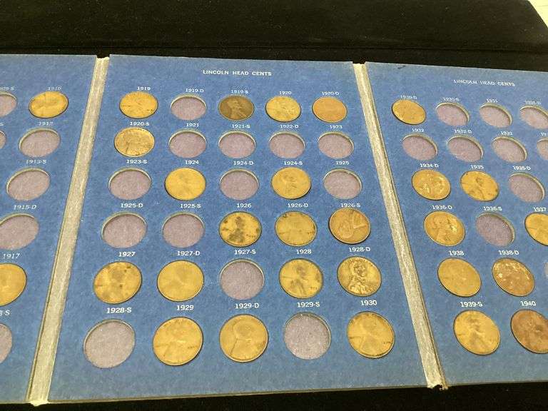 BOOK OF 38 WHEAT PENNIES - Currie Auction Service