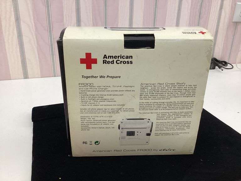 AMERICAN RED CROSS EMERGENCY RADIO WITH CASE - Currie Auction Service