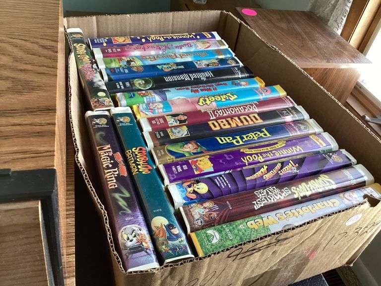 2 VHS DRAWER STROAGE BOXES WITH VARIOUS DISNEY VHS MOVIES - Currie ...