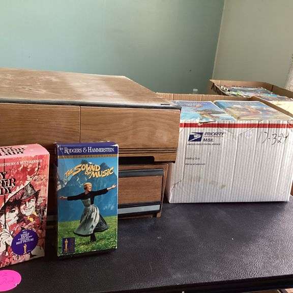 2 VHS DRAWER STORAGE BOXES WITH VARIOUS DISNEY VHS MOVIES - Currie ...