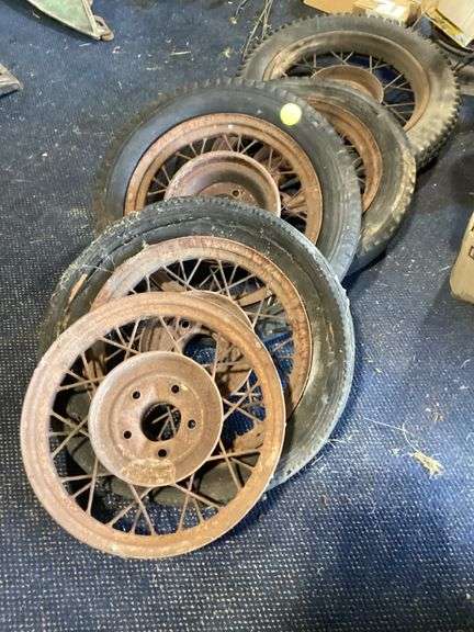 FORD MODEL A TIRES & RIMS - Currie Auction Service