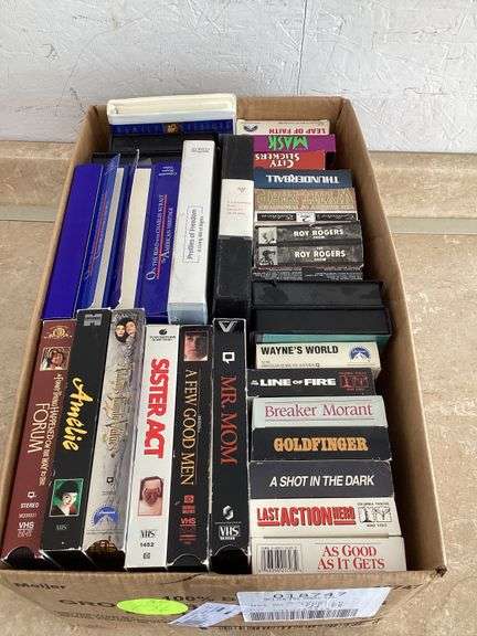 VHS TAPES MOVIES - Currie Auction Service
