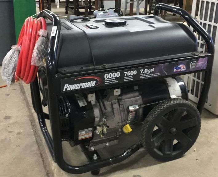 Powermate 6000 watt gas generator. unverified condition - Dixon's ...