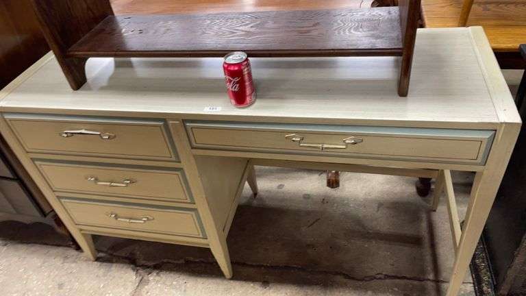 Basic Witz Hollywood Regency painted desk - Dixon's Auction at Crumpton
