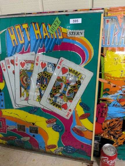 Lot of vintage pinball machine backglass panels - Dixon's Auction at ...