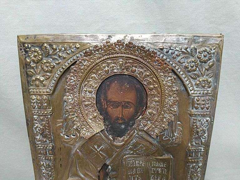Antique Russian Orthodox icon - Dixon's Auction at Crumpton
