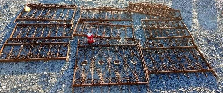 Antique Wrought iron fencing lot - Dixon's Auction at Crumpton