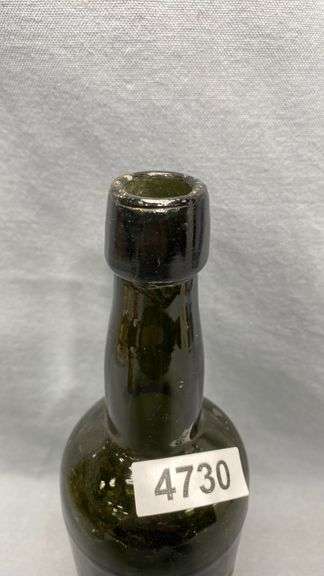 Antique ENGS BALTIMORE RYE green glass bottle - Dixon's Auction at Crumpton