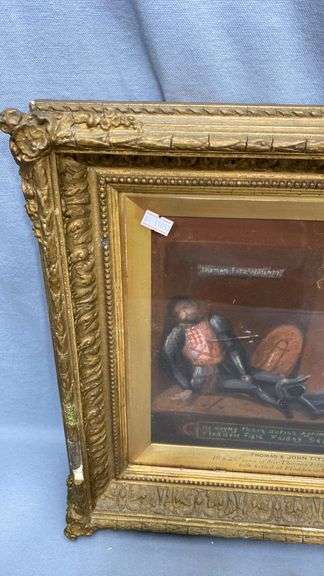 Antique Thomas & John Fitzwilliam pastel - Dixon's Auction at Crumpton