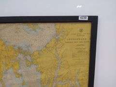 Vintage Chesapeake Bay depth chart - Dixon's Auction at Crumpton