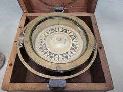 Antique Ritchie Boston ships compass - Dixon's Auction at Crumpton