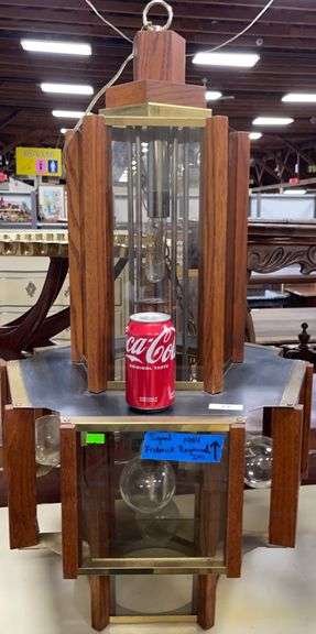 Frederick Raymond 1984 mid-century modern chandelier - Dixon's Auction ...