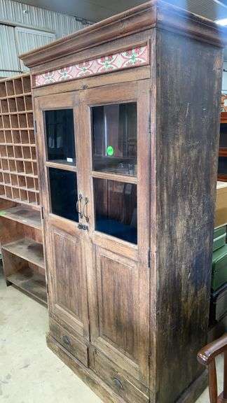 Rustic farmhouse pantry cupboard - Dixon's Auction at Crumpton