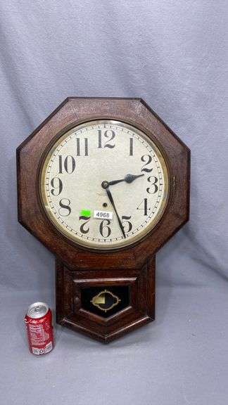 Antique New Haven regulator clock - Dixon's Auction at Crumpton