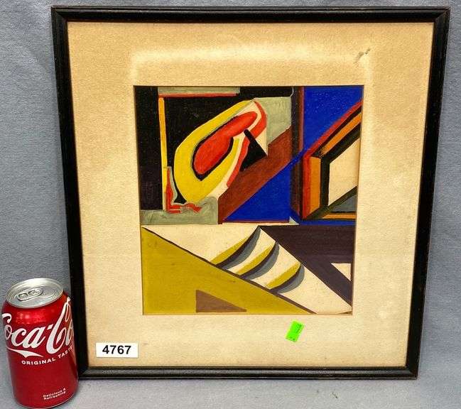 MCM abstract oil painting - Dixon's Auction at Crumpton