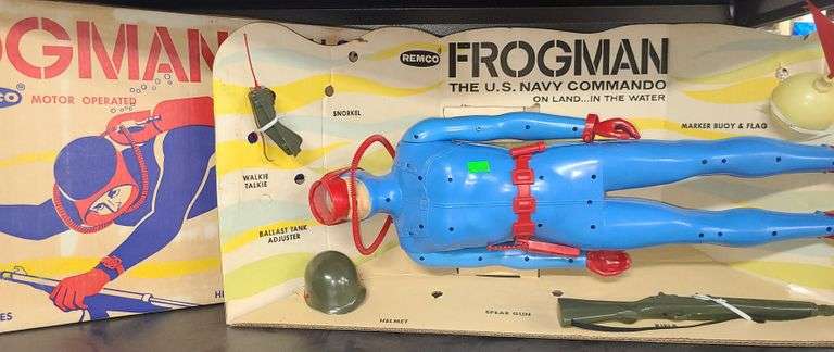 REMCO Frogman US Navy Commando toy in box - Dixon's Auction at Crumpton