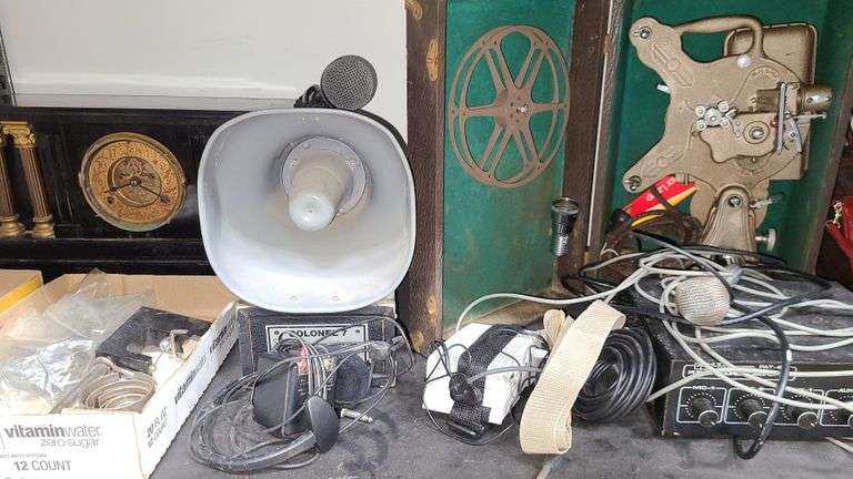 Lot Vintage PA System Colonel Loud Speaker Wiring Etc - Dixon's Auction ...