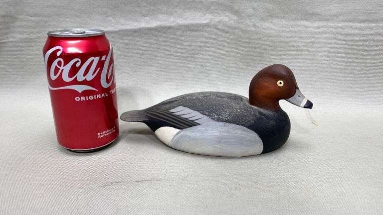 Barry Fuchs Millington MD miniature duck decoy - Dixon's Auction at ...