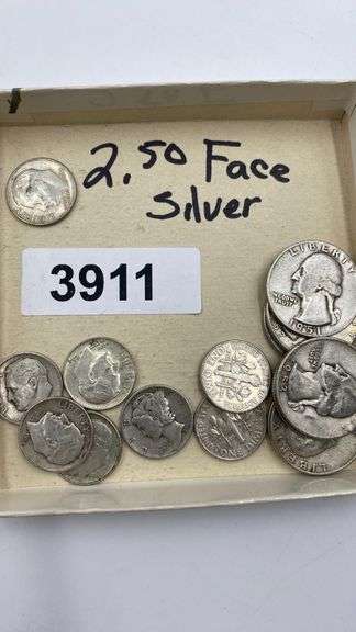 $2.50 Face Silver Coins - Dixon's Auction at Crumpton