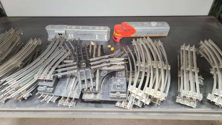 Lot Vintage Train Set Railroad Track Parts Etc - Dixon's Auction at ...