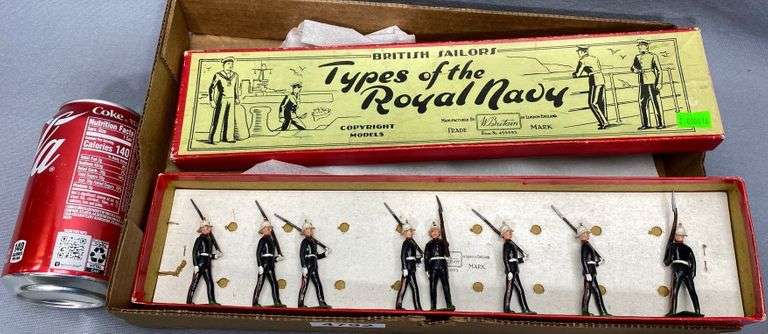 Britains Types of the Royal Navy lead soldiers w/ box - Dixon's Auction ...