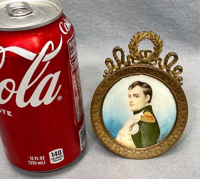 Antique miniature portrait of Napoleon - Dixon's Auction at Crumpton