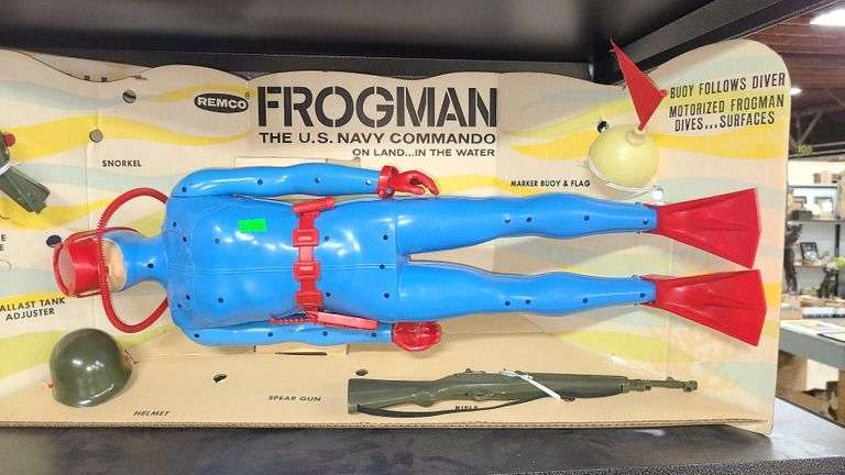 REMCO Frogman US Navy Commando toy in box - Dixon's Auction at Crumpton