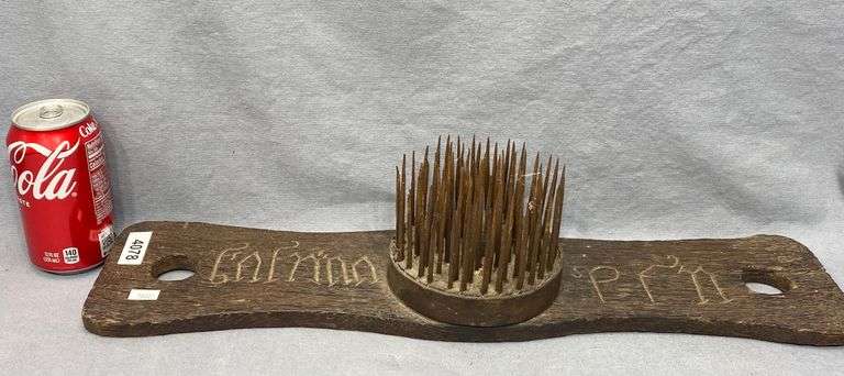 Antique flax hatchel - Dixon's Auction at Crumpton