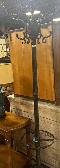 Cast iron hall tree - Dixon's Auction at Crumpton