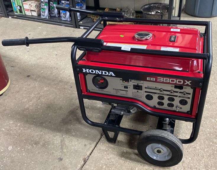 Honda EB 3800X gas powered generator. As is condition, has compression ...