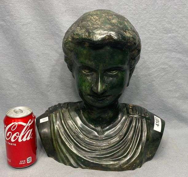 Classical style metal bust - Dixon's Auction at Crumpton