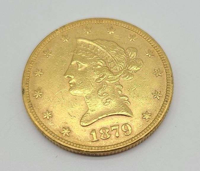 1879 $10 US gold coin - Dixon's Auction at Crumpton