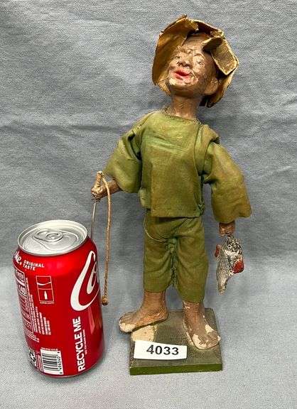 Jim Crow era folk art figure - Dixon's Auction at Crumpton