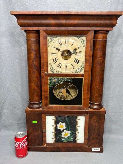 Antique Empire pillar clock - Dixon's Auction at Crumpton