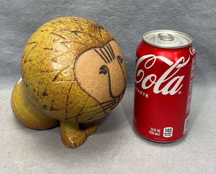 Lisa Larsen for Gustavsberg art pottery lion - Dixon's Auction at Crumpton