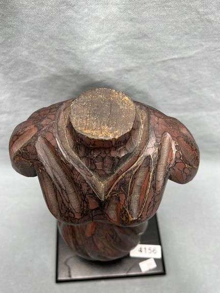 Carved wood torso sculpture - Dixon's Auction at Crumpton
