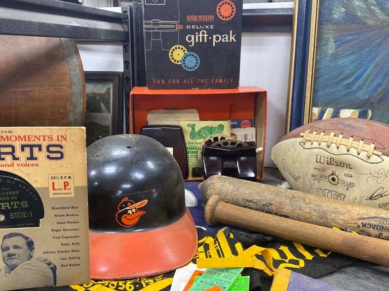Collection of Baltimore Colts / Orioles Baseball & Football Memorabilia ...