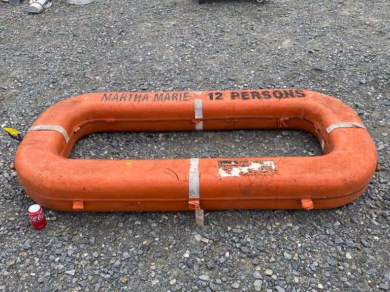 Vintage Martha Marie 12 person emergency flotation device as is - Dixon ...