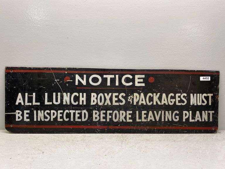 Vintage factory sign - Dixon's Auction at Crumpton